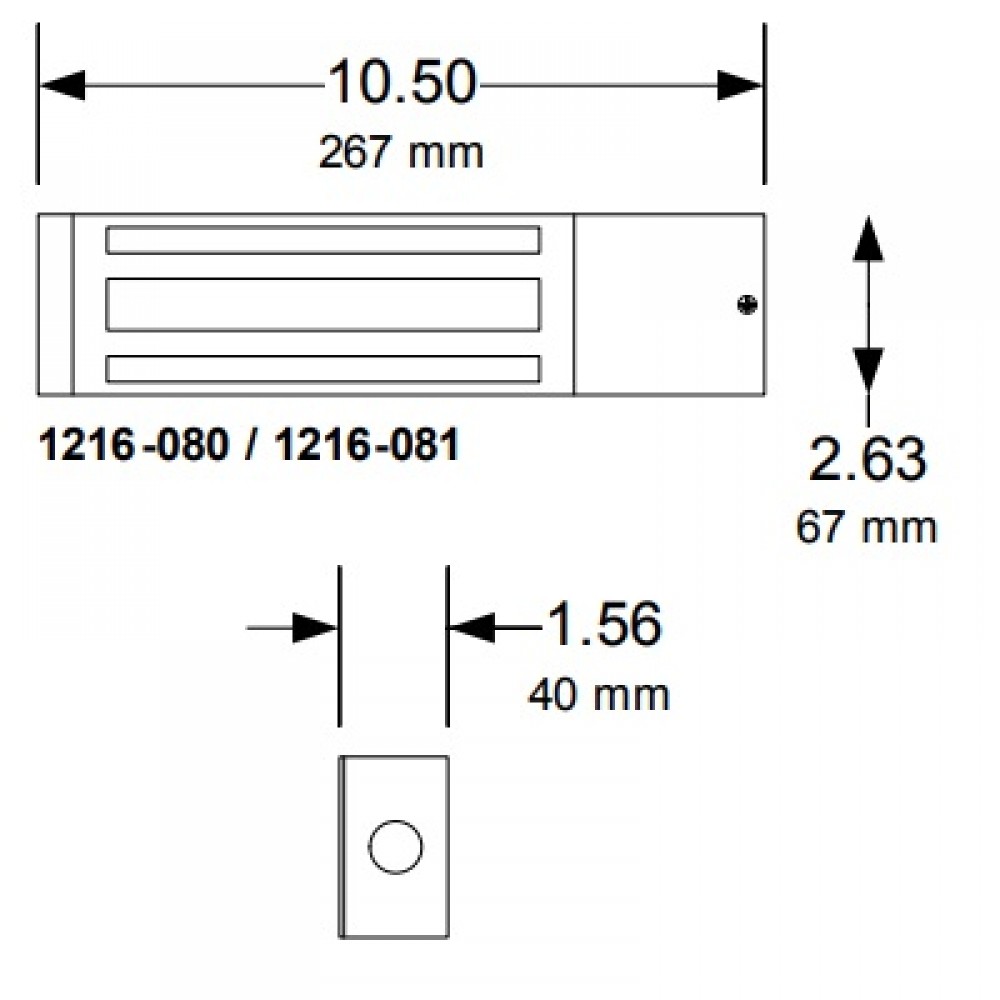 Electric Gate Locks : DoorKing 1200lb Gate Maglock (Outdoor ...