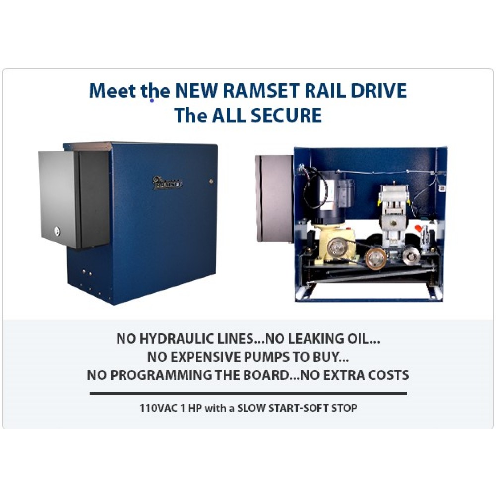 Slide Gate Openers : RamSet Rail Drive | Slide Gate Opener