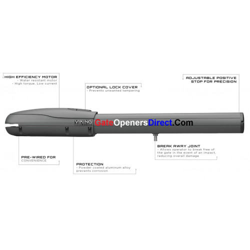 Viking Access G-5NX | Swing Gate Operator | Linear Actuator ...